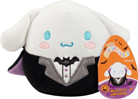 Cinnamoroll (Vampire) the Dog Squishmallows Sanrio, Halloween 2024 ...