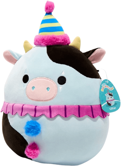 Cillian (Clown) the Cow Squishmallows Epic Collection | SquadApp