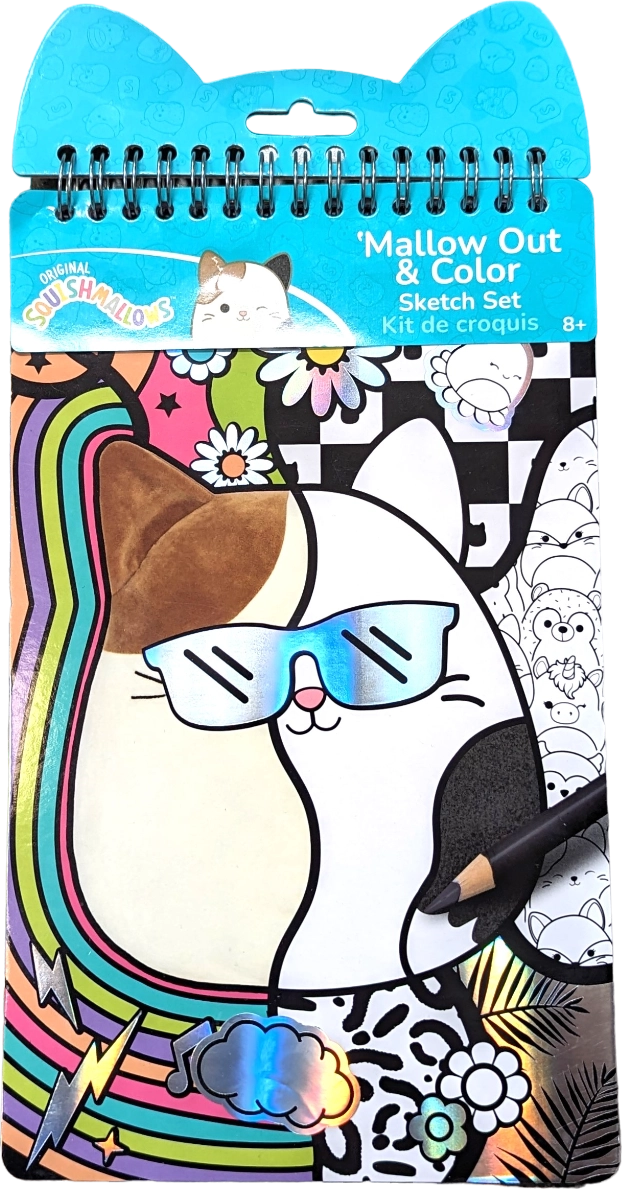 'Mallow Out & Color Sketch Set the Book Squishmallows School Supplies ...