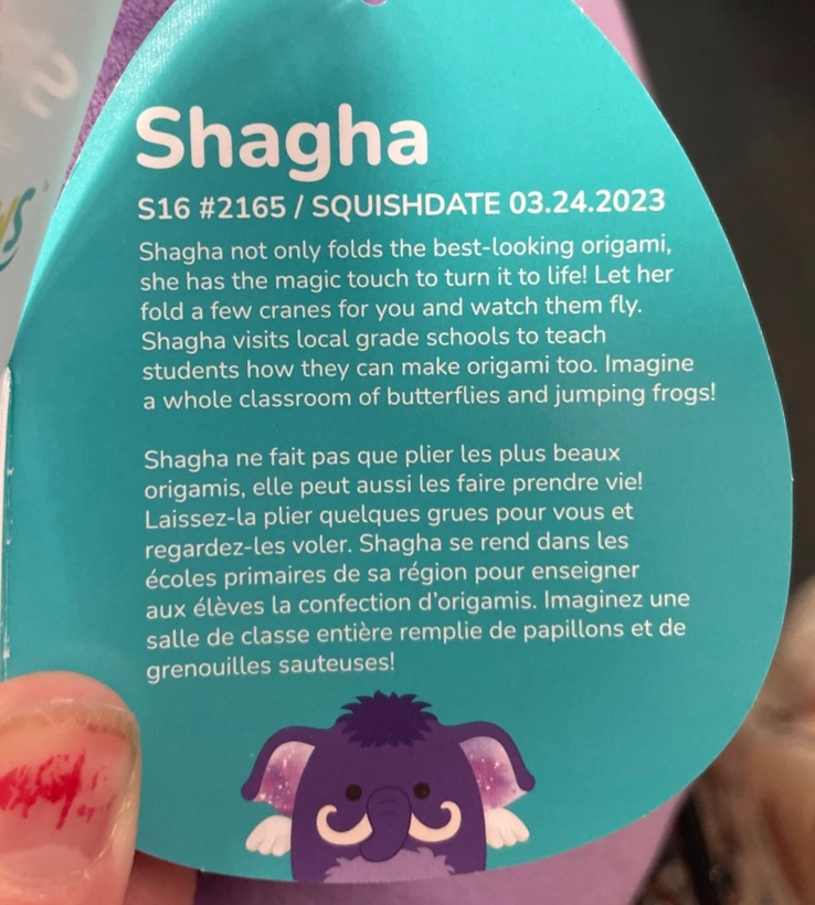 Shagha the Winged Woolly Mammoth Squishmallows | SquadApp