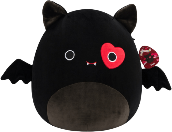 Emily (Heart Eye Patch) the Bat Squishmallows Valentines 2025 | SquadApp