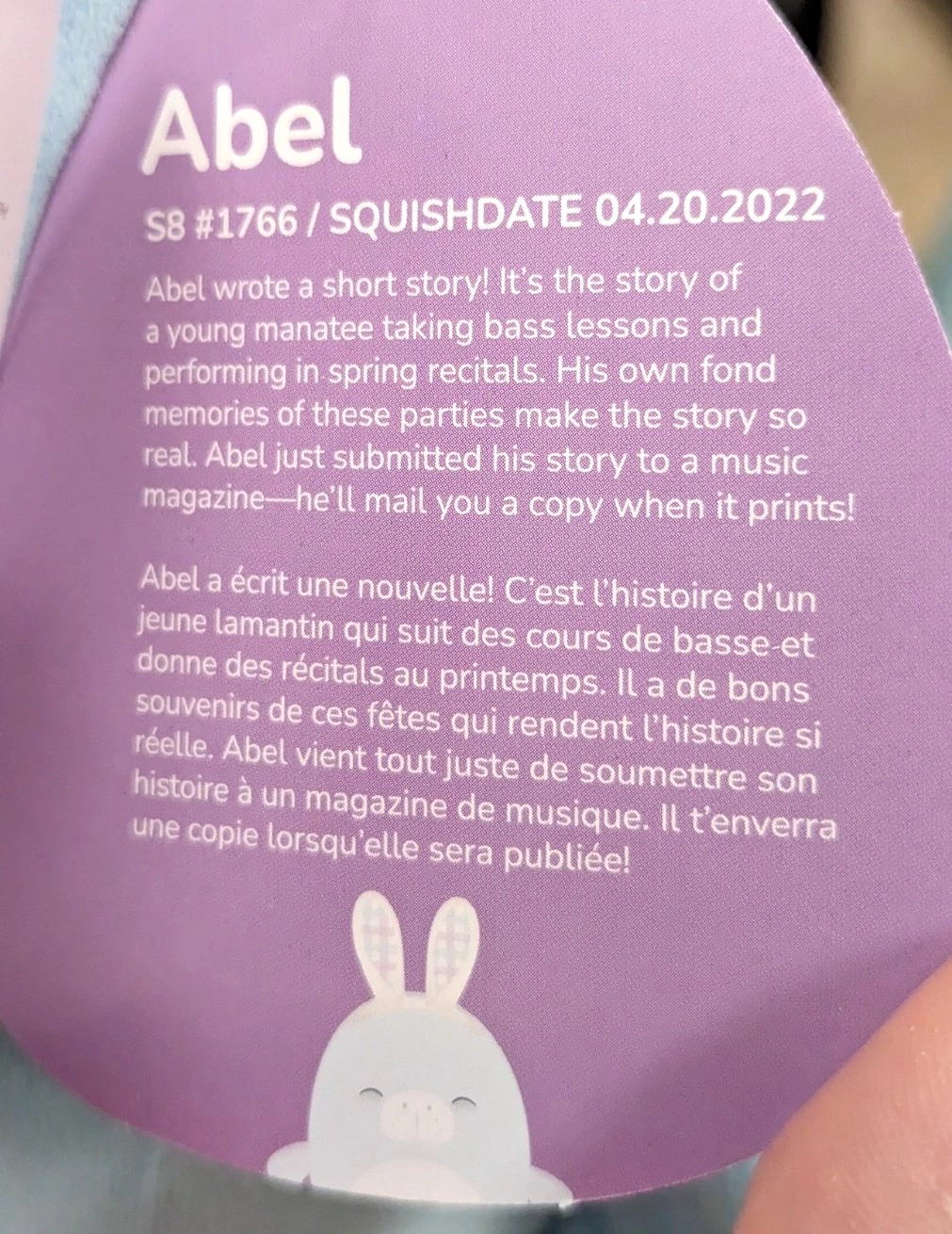 Abel the Manatee Squishmallows Easter 2023 | SquadApp