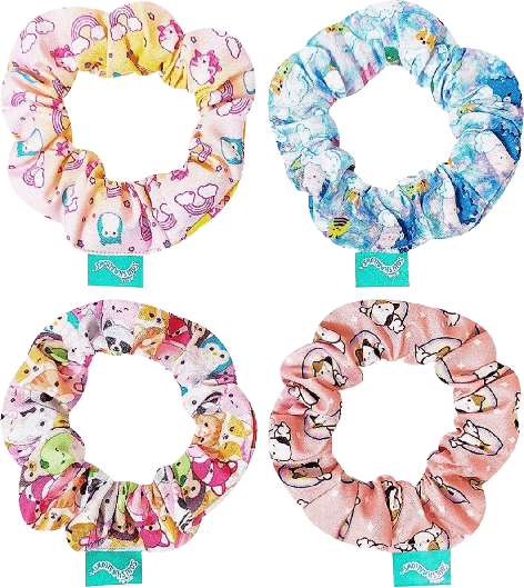 Scrunchie 4 Pack Squishmallows Apparel | SquadApp