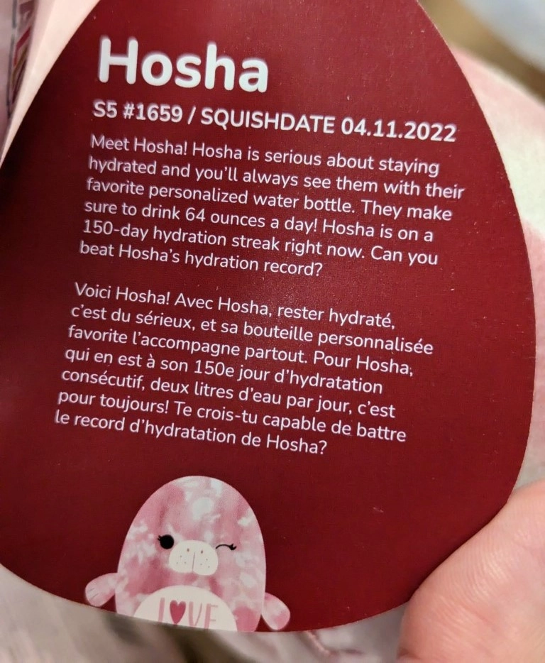 Hosha the Manatee Squishmallows Valentines 2023 | SquadApp