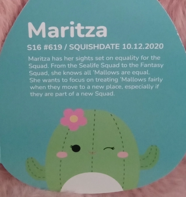Maritza (Flower, Winking) the Cactus Squishmallows | SquadApp
