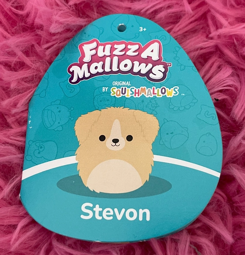 Stevon (Fuzz-A-Mallows) the Golden Retriever (Dog) Squishmallows | SquadApp