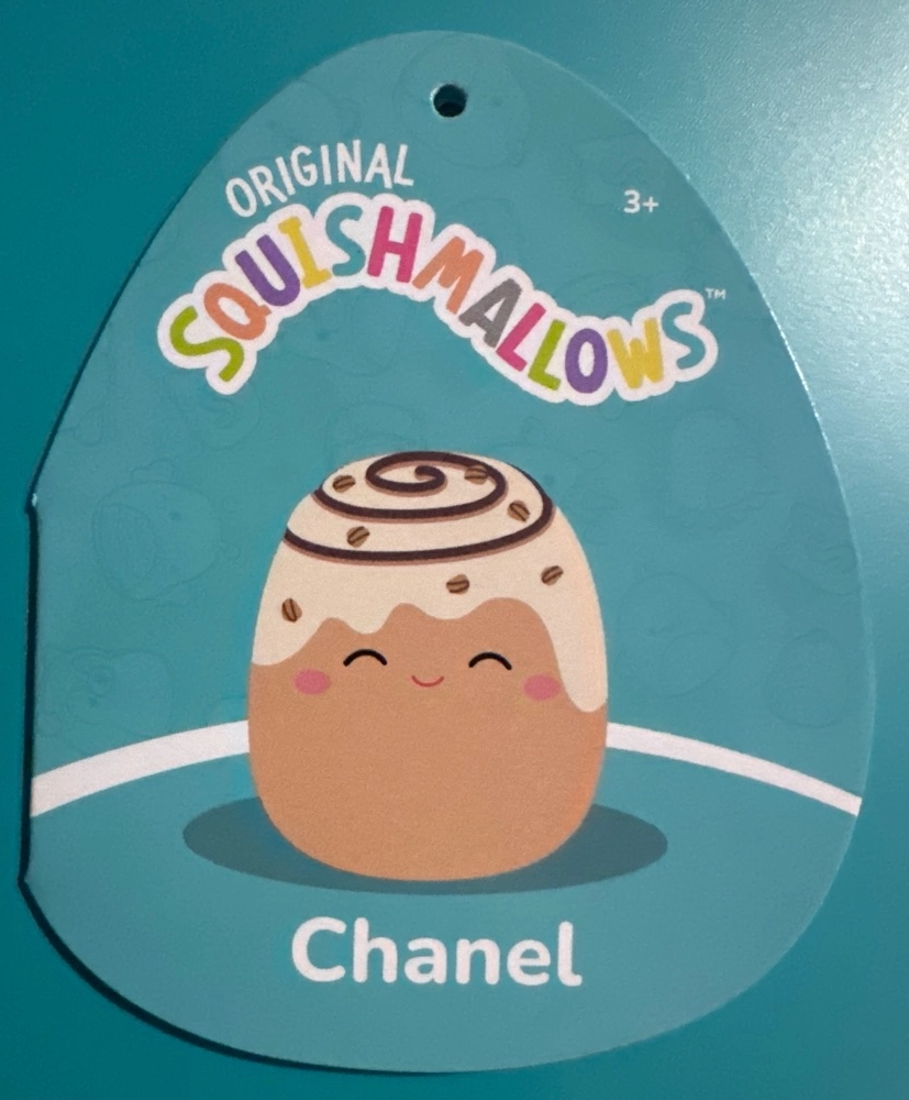 Chanel (Closed Eyes) the Cinnamon Roll Squishmallows Food | SquadApp