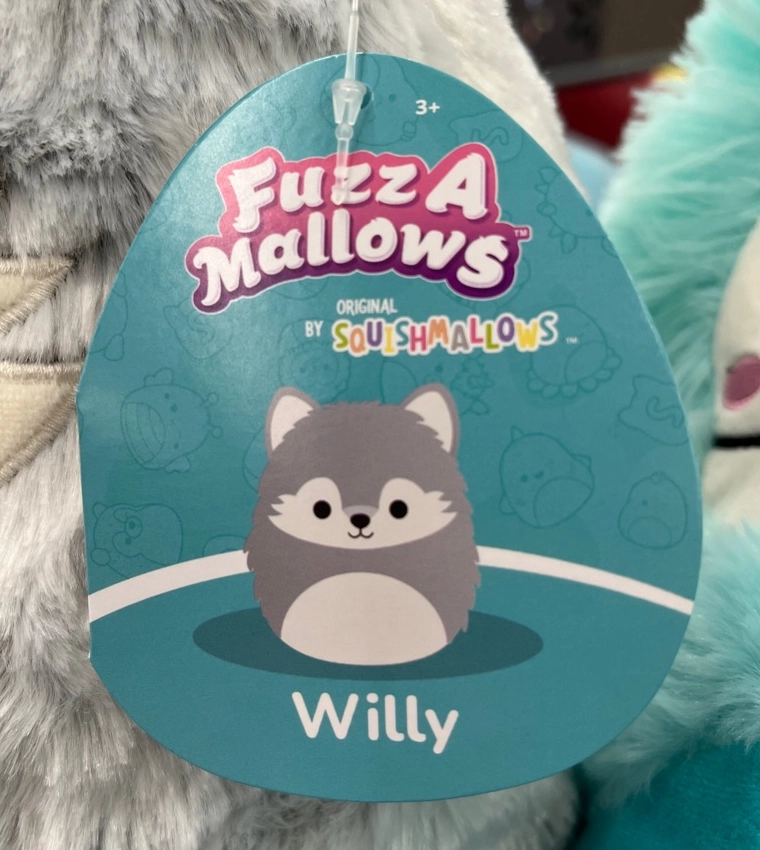 Willy (Fuzz-A-Mallows) the Wolf Squishmallows | SquadApp