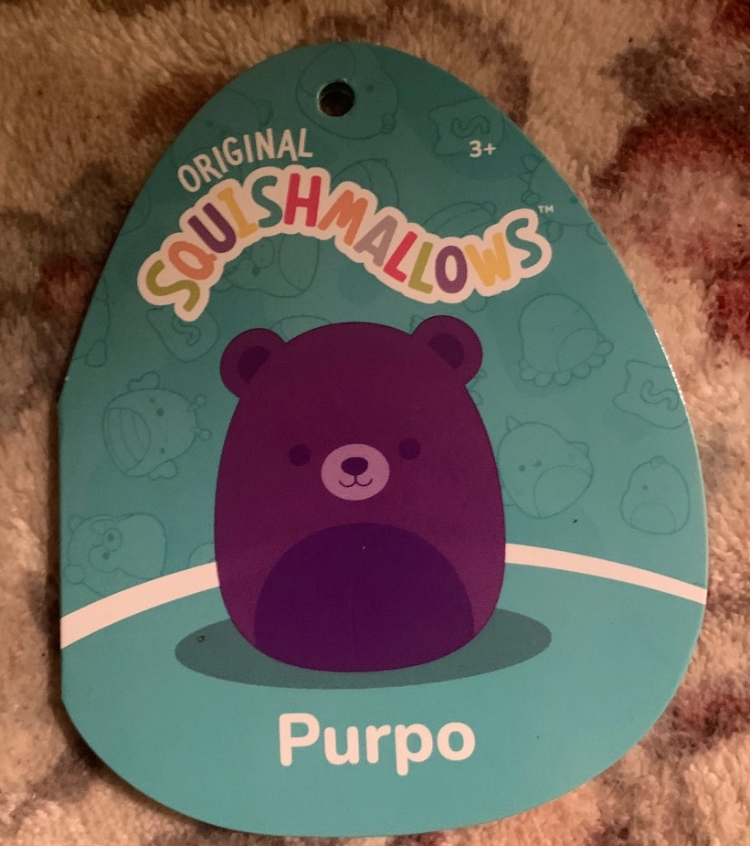 Purpo the Gummy Bear Squishmallows Neon Bear | SquadApp