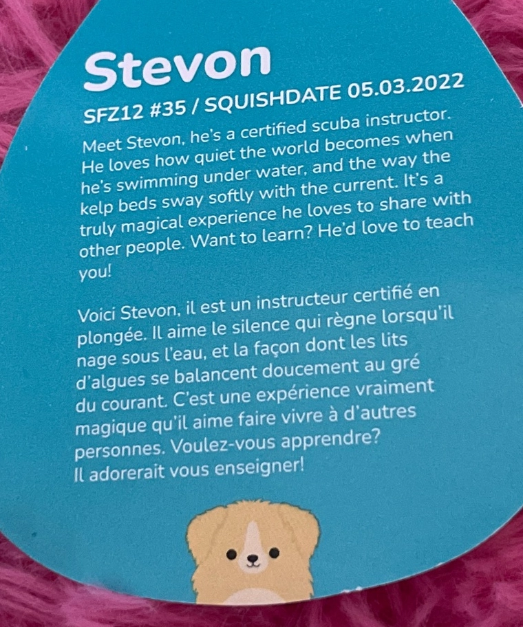 Stevon (Fuzz-A-Mallows) the Golden Retriever (Dog) Squishmallows | SquadApp