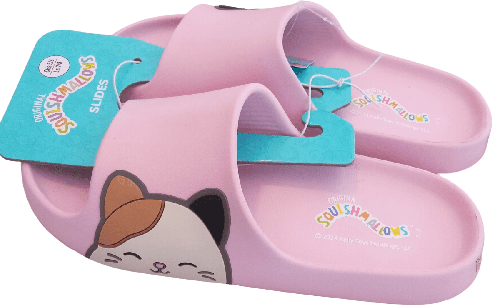 Cam (Pink Slides) the Cat Squishmallows Slippers | SquadApp