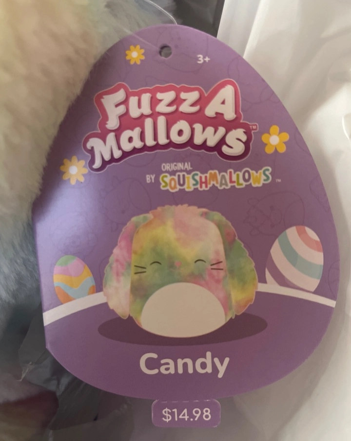 Candy (Fuzz-A-Mallows) the Bunny Squishmallows Easter 2023 | SquadApp