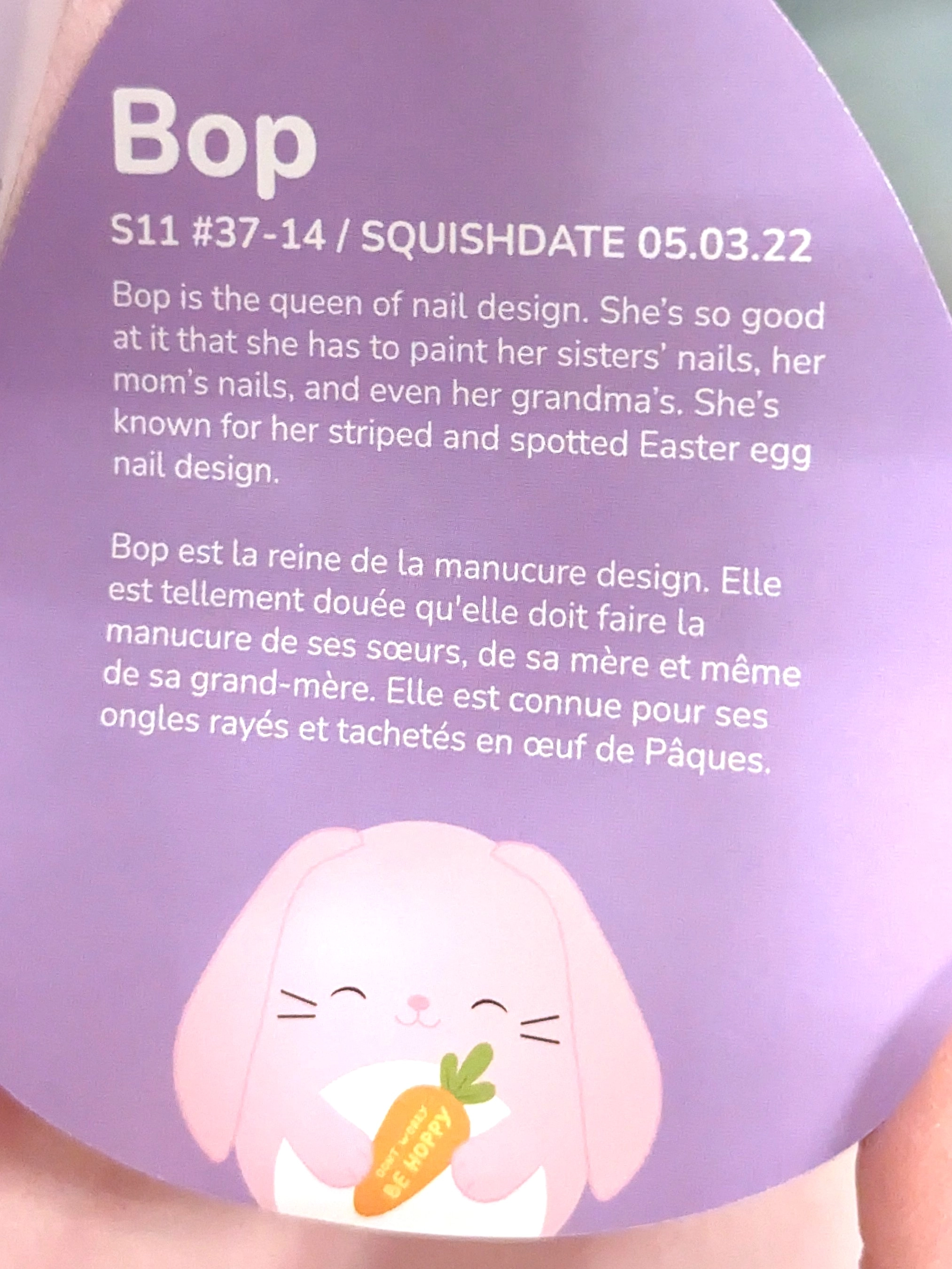 Bop (Don't Worry Be Hoppy) the Bunny Squishmallows Easter 2023 | SquadApp