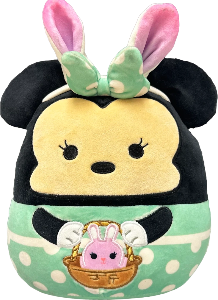 Minnie Mouse (Bunny Ears, Basket) the Mouse Squishmallows Disney ...