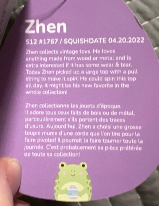 Zhen (Hey There Hop Stuff) the Frog Squishmallows Easter 2023 | SquadApp