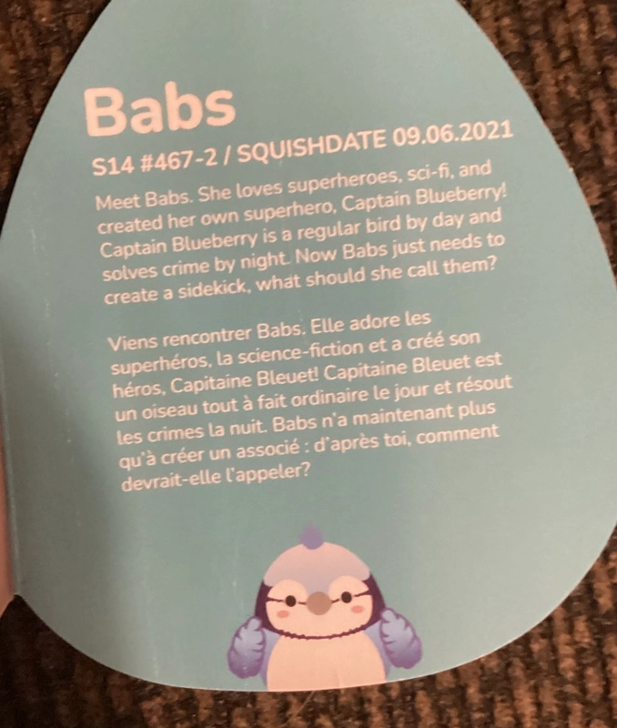 Babs the Blue Jay Squishmallows Wildlife | SquadApp